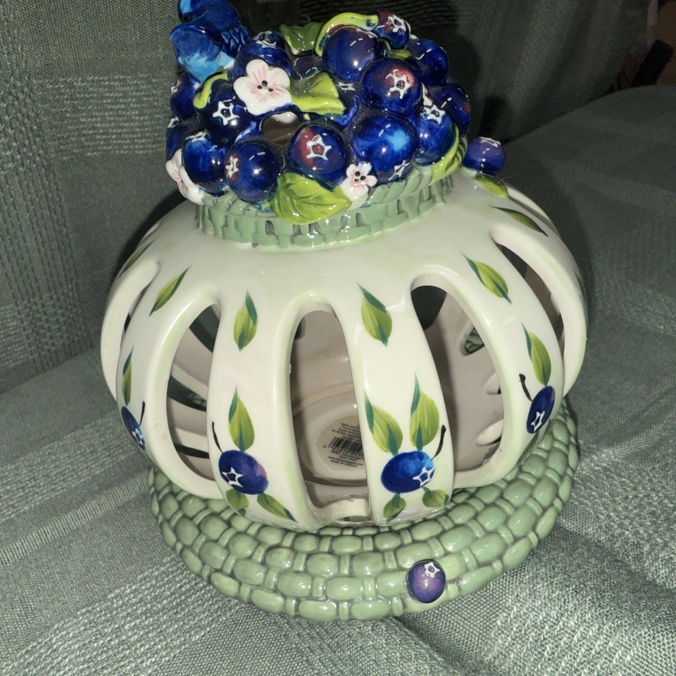 Blue Sky Clayworks Blueberry Tea light Jeanette McCall Icing on the Cake Clean | eBay