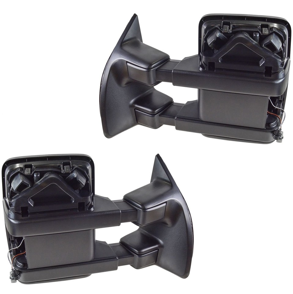 Trail Ridge Tow Mirror Power Fold Extend Heat Memory Signal Chrome Pair ...