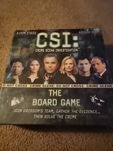 CSI Crime Scene Investigation : The Board Game w/ 8 Crime Stories ...