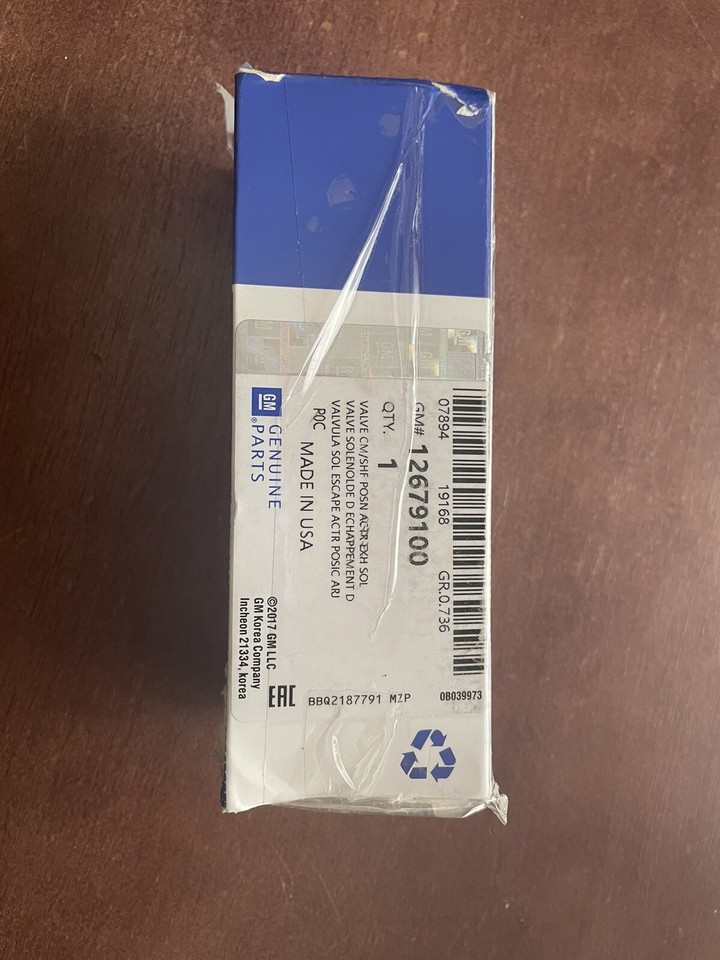 OEM Variable Valve Timing (VVT) Solenoid- Genuine Gm 12679100 | eBay