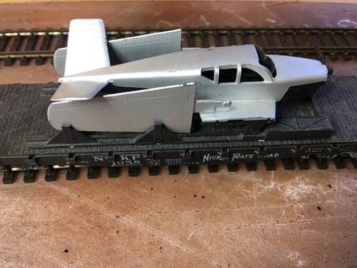 Nickel Plate Road Flat Car w/Airplane -Broken Propeller- HO Scale ...