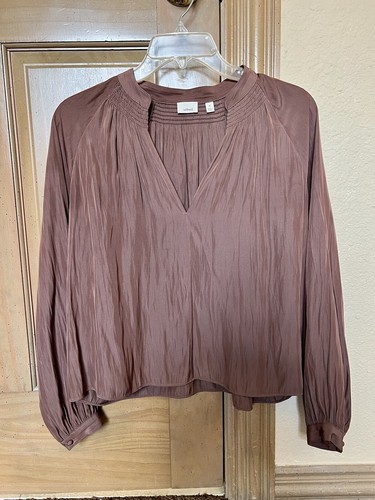 Aritzia Wilfred Silk Top Flowy Mauve Dusty Rose Shirt XS | eBay