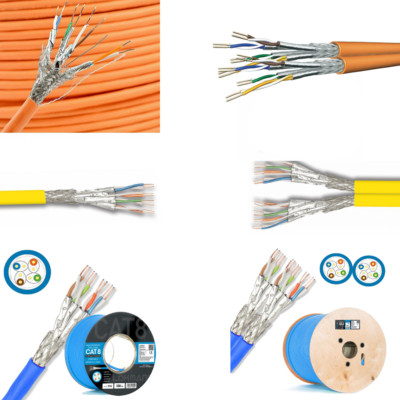 Cat7 / CAT 7a / Cat8 Netzwerkkabel Verlegekabel Simplex Duplex KUPFER Kabel | eBay.de