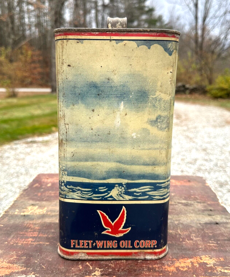 Rare Zeppelin Motor Oil Two Gallon Can Fleet Wing Oil Corp 1930s ...