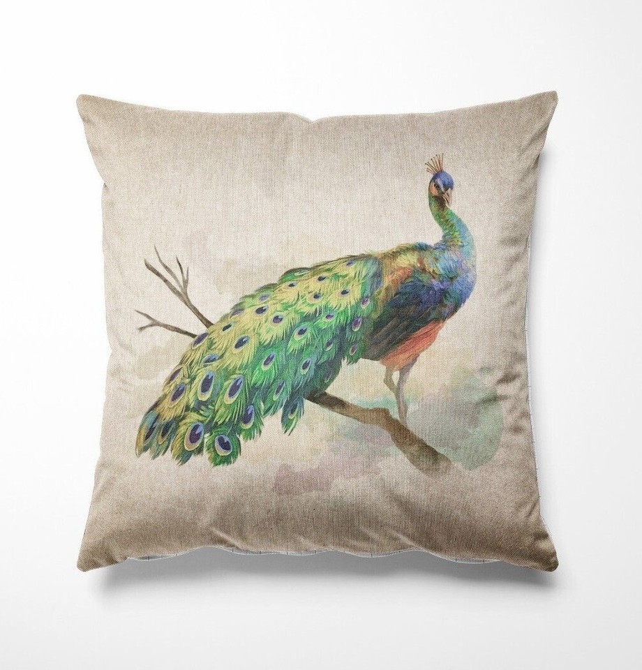 Animal Country Creature Linen Look Cotton Rich Fabric Cushion Panels ...