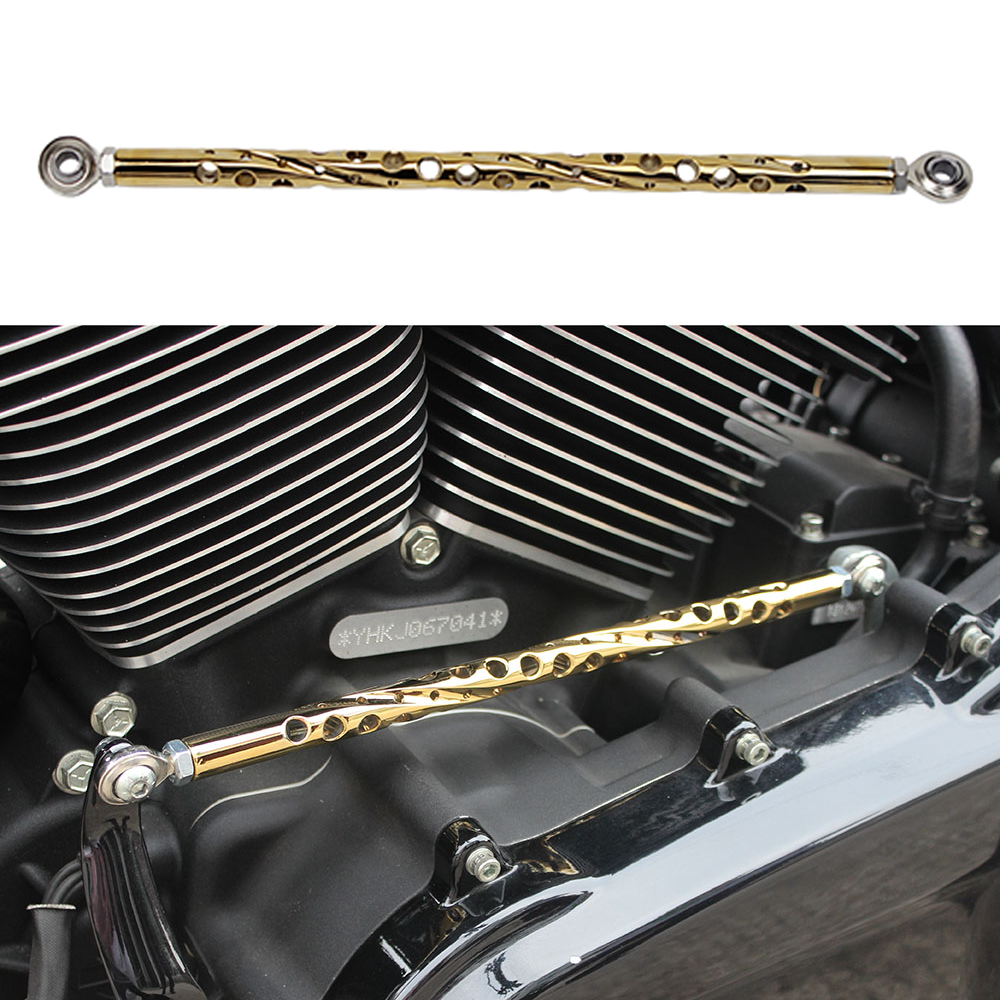 Gold Shift Linkage Rod for Harley Fat Bob Boy Road King Glide Ultra ...