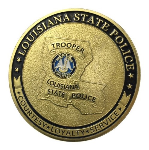 U.S. United States | Louisiana State Police LSP | Gold Plated Challenge ...