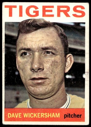 1964 TOPPS DAVE WICKERSHAM 181 FAIR BASEBALL DETROIT TIGERS | eBay