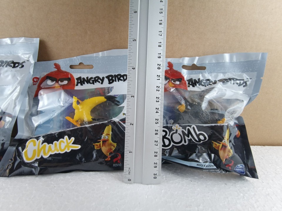 Angry Birds Movie Figurines Set Red Chuck Bomb Pigs Spin Master 2016 ...