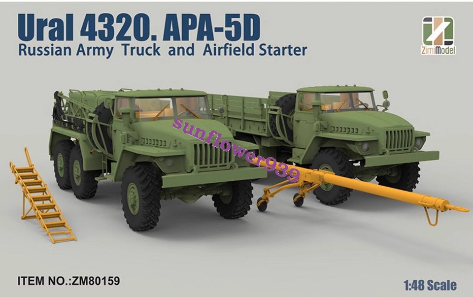Zimi Model ZM80159 Russian Army Truck Ural-4320-Airfield Starter APA-5D Model | eBay