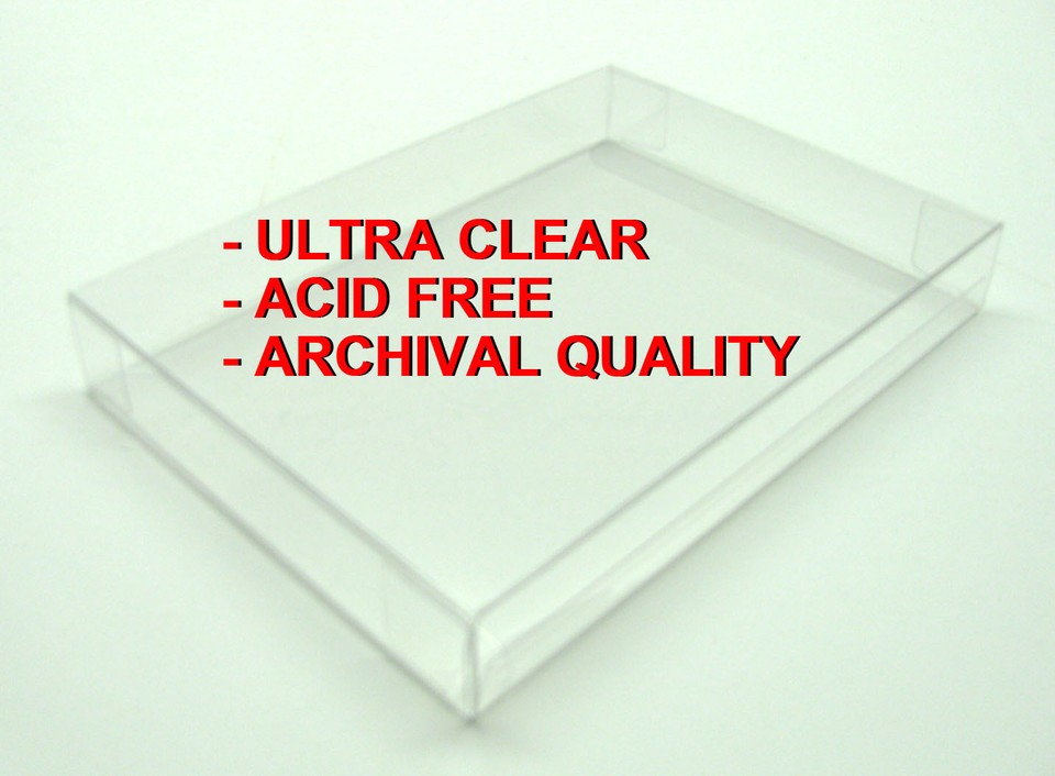 10x NINTENDO NES CIB GAME- CLEAR PLASTIC PROTECTIVE BOX PROTECTOR ...