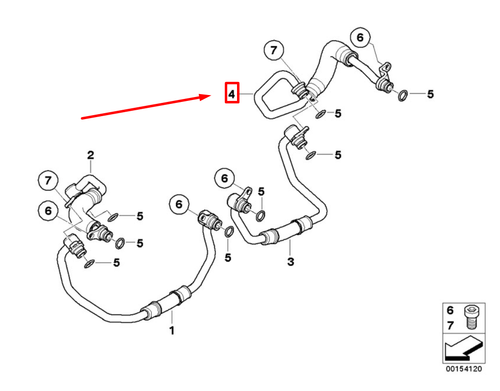 BMW 3 E90 Turbo Wasserrücklaufleitung 7558902 11537558902 NEU ORIGINAL ...