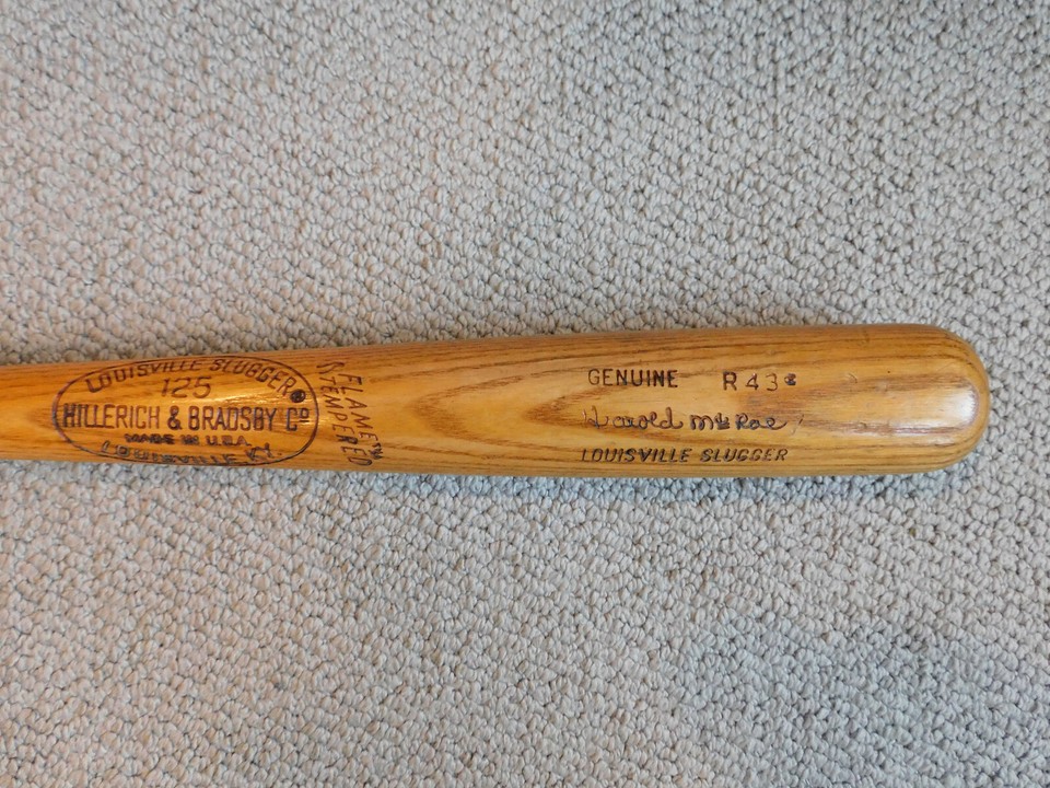 Hal McRae 1970's Louisville Slugger 125 Baseball Bat R43 Georgeous! K C ...