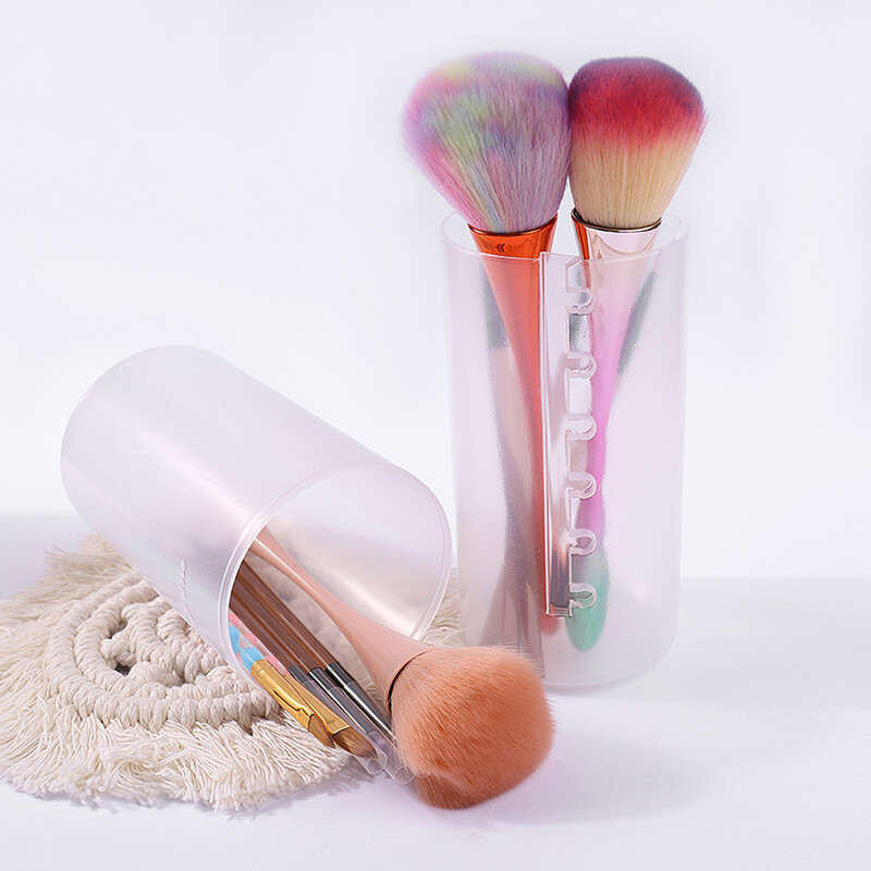 1 Pcs Retractable Cosmetic Brush Barrels Makeup Storage Cup Bucket ...