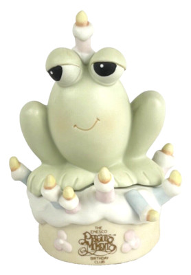 Precious Moments Happy Birthday Frog B0010 Figurine 1995 Birthday Club ...