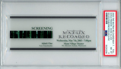 THE MATRIX RELOADED / 2003 World Premiere Screening Ticket, Keanu ...
