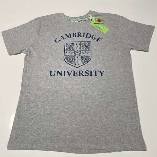 Cambridge University Shirt Mens XL Gray Logo Spellout Official Apparel ...