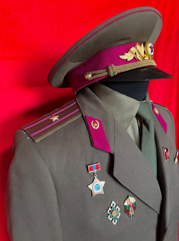 RARE 1980s Mongolian KGB State Security Spy Officer Pink Uniform ...