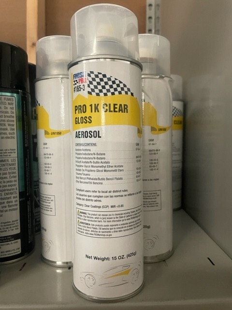1k Acrylic Clearcoat Gloss Automotive Spray 15oz. FINISH PRO BRAND( 1 ...