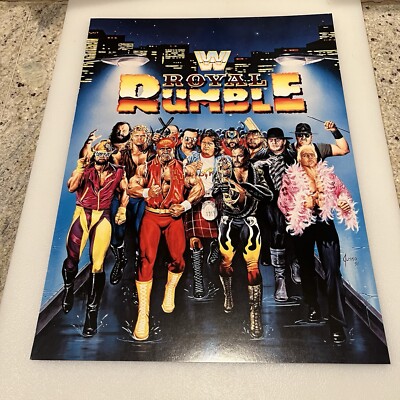 WWF WWE 1991 Royal Rumble Hulk Hogan Poster Print 12” x 16” Joe Jusko ...