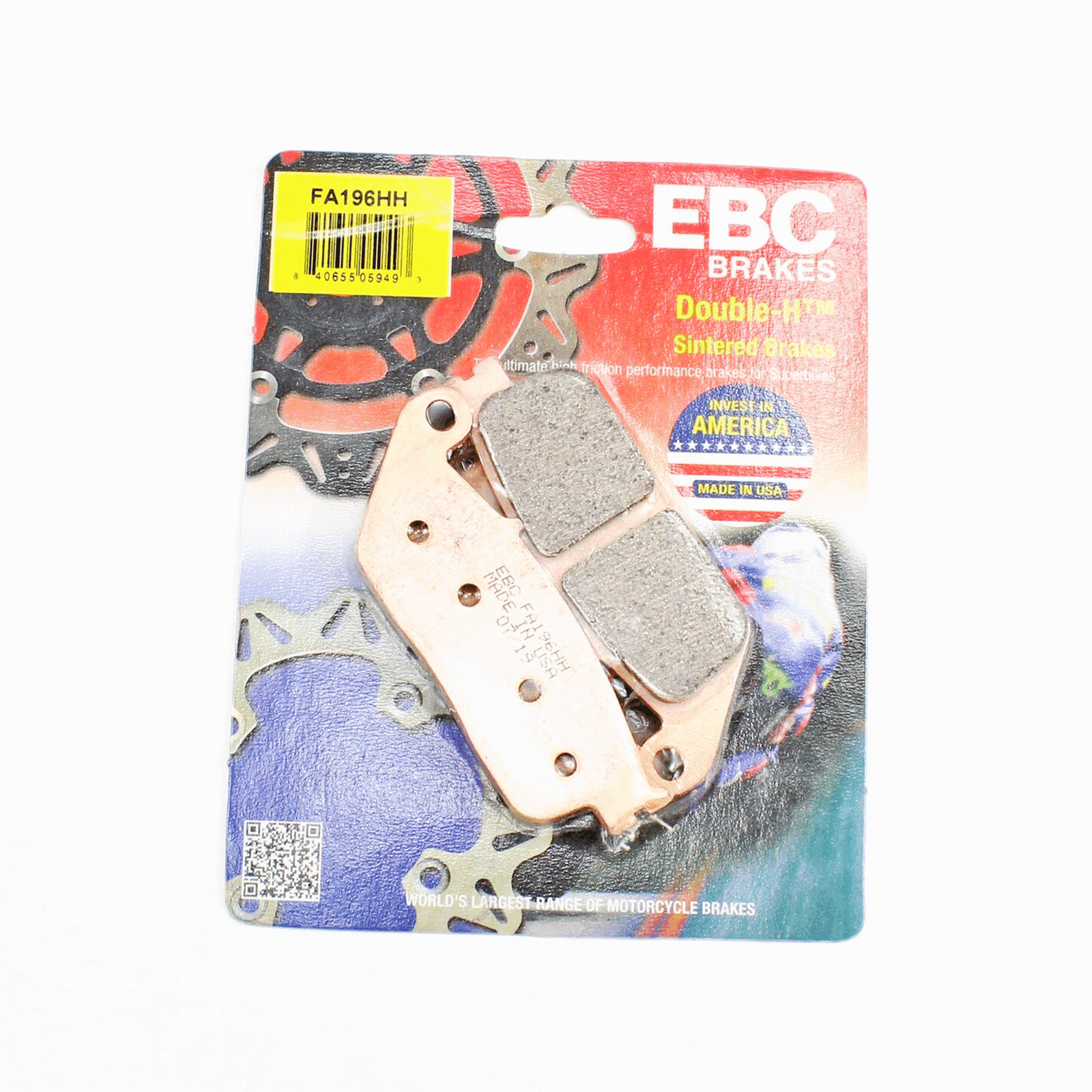 EBC FA196HH Brake Pads - HH Sintered Pads for Motorcycle - 1 Pair | eBay
