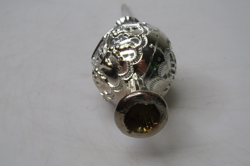 Vintage Hard Plastic 8" Embossed Silver TREE TOPPER Christmas Ornament ...