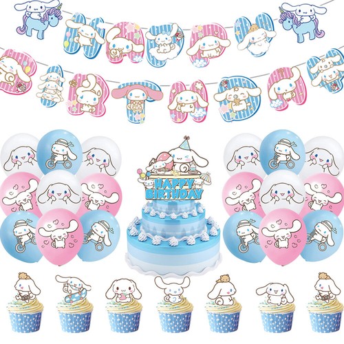 Cinnamoroll Sanrio Party Supplies Balloons Kids Birthday Tableware ...