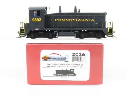 HO Broadway Limited BLI 2036 PRR Pennsylvania SW7 Ph. 2 Diesel #9392 ...