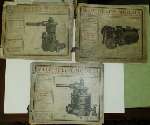 1910 Collection Of 3 Mitchell's Models Lessons Locomotive Westinghouse ...