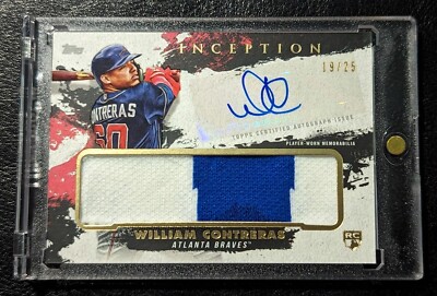 2021 Topps Inception Sock Relic AGSR-WC William Contreras Rookie Auto ...