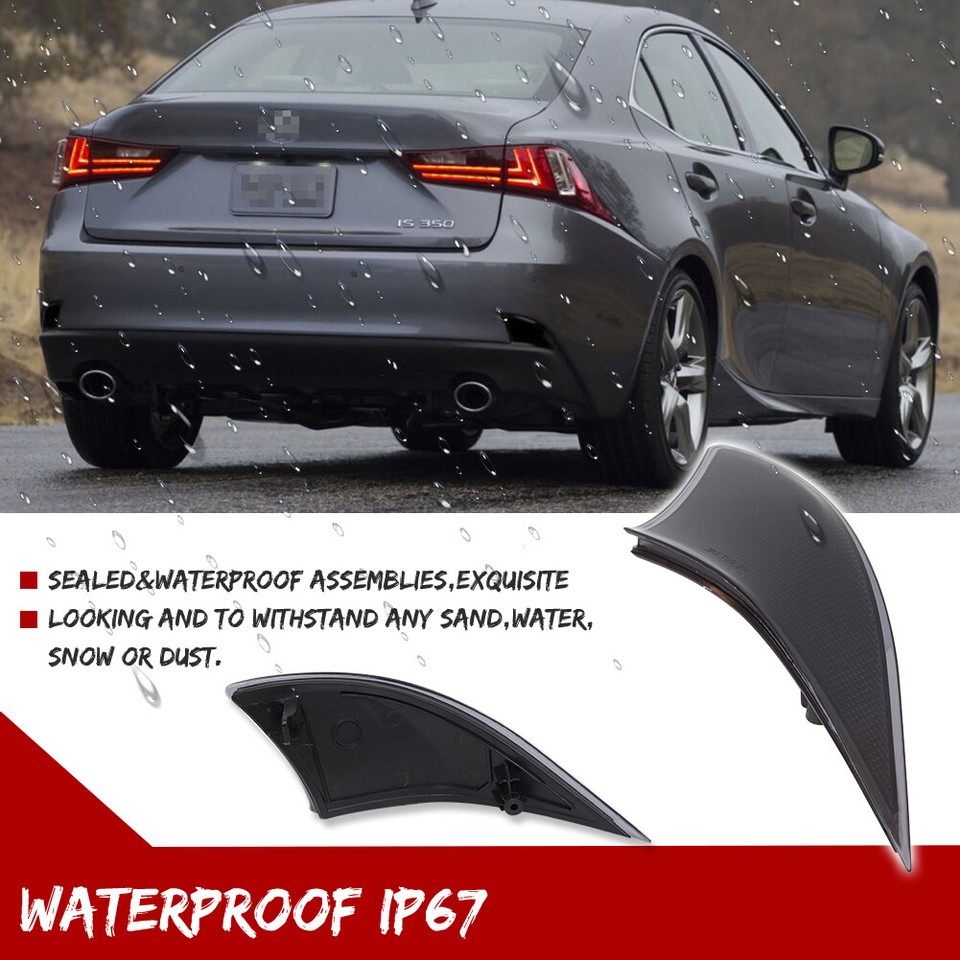 OE-Spec Smoke Rear Bumper Reflector Lens Assy For Lexus IS IS250 IS300 ...