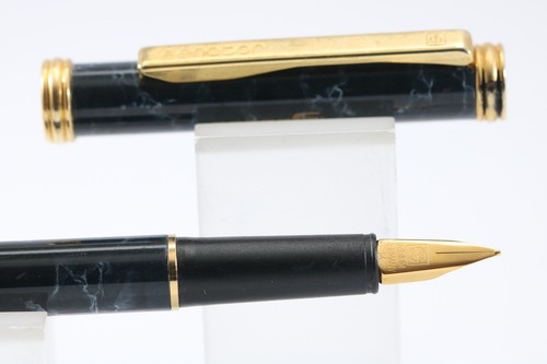 Vintage Senator Grey/Blue Marble Medium Fountain Pen (Ink Supplied) | eBay