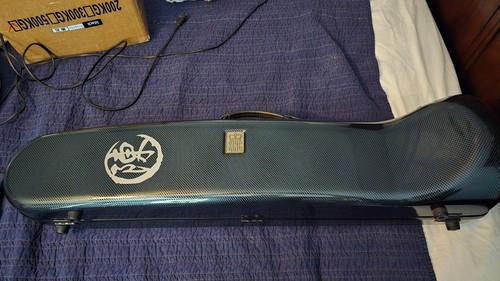 King 7573C Trombone Case Hardshell, Carbon Fiber Print | eBay