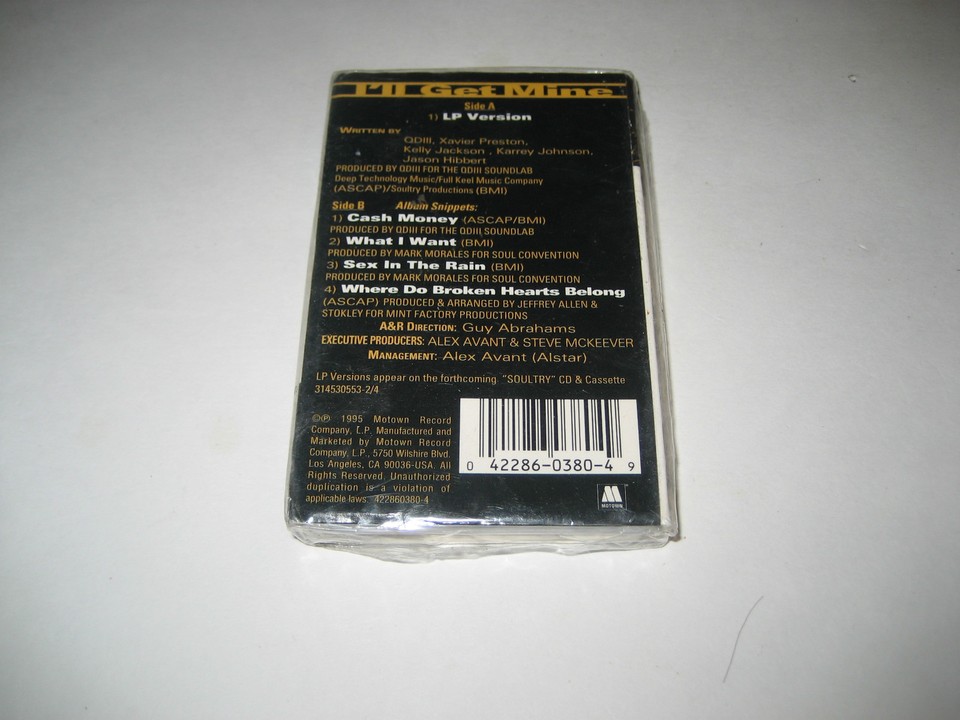 I'll Get Mine [Vinyl Single] [Single] by Soultry (Cassette, Jun-1995 ...