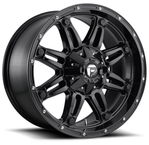 4-Fuel D625 Hostage 20x10 6x135/6x5.5" -18mm Gloss Black Wheels Rims 20 ...