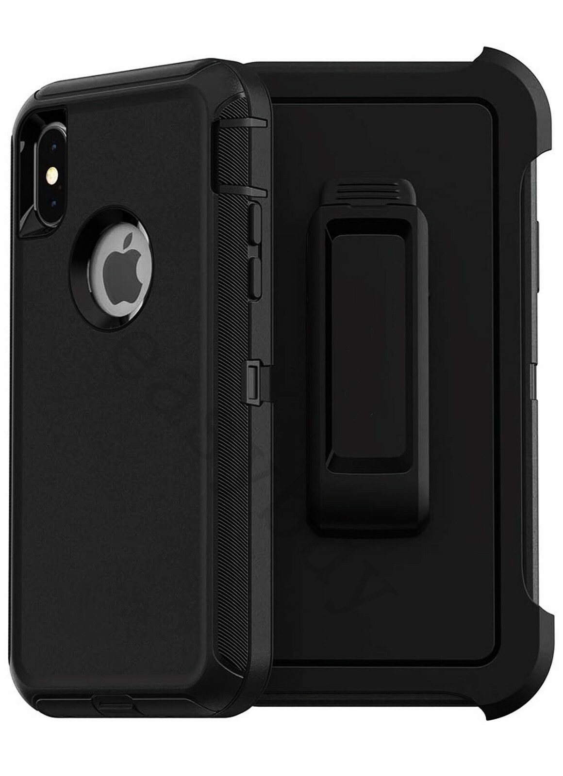 For iPhone X Xs 10 Case with 【Belt Clip Fits box DEFEND】 BLACK | eBay
