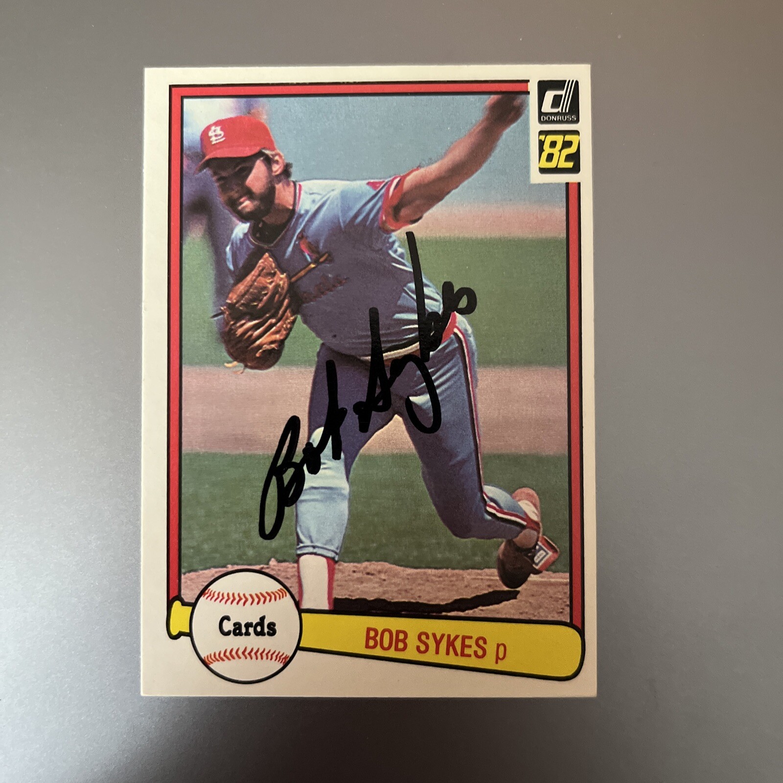 BOB SYKES 1982 DONRUSS AUTOGRAPHED SIGNED AUTO BASEBALL CARD | eBay