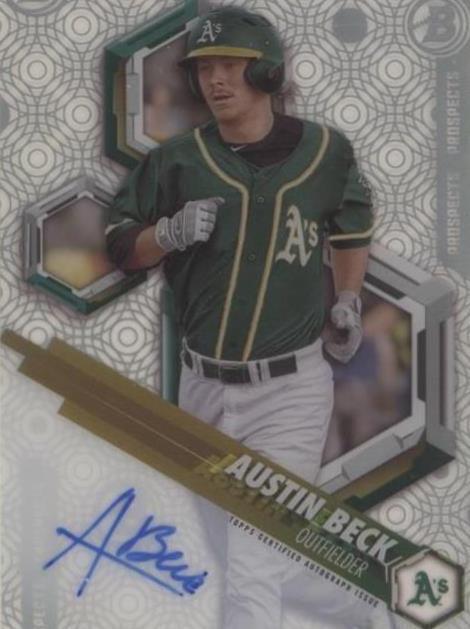 2018 Bowman High Tek - Prospects Austin Beck #PHT-AB Autographs (AU, RC ...