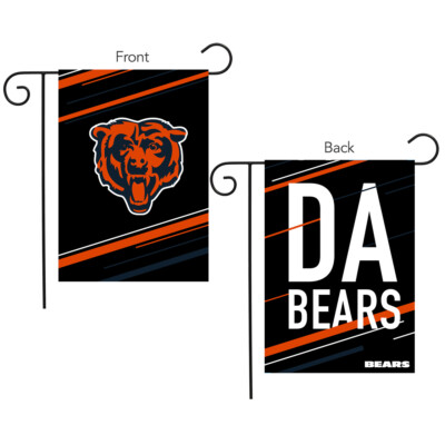Chicago Bears Slogan Garden Flag NFL Licensed 12.5" x 18" Briarwood ...