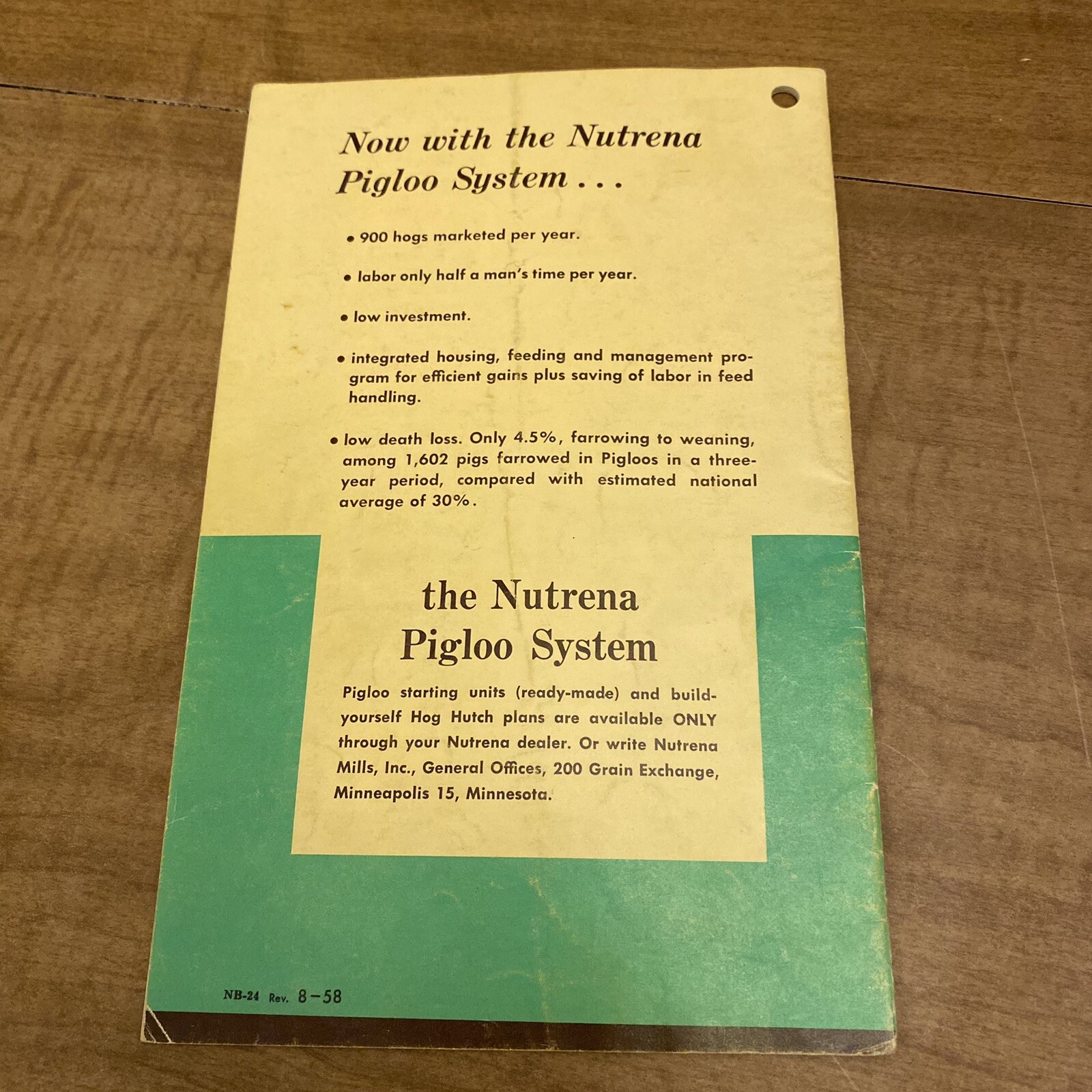 The Nutrena Pigloo System 1958 Information Booklet Brochure | eBay