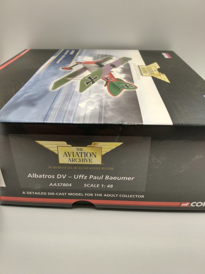 Corgi 1/48 Albatros DV Uffz Paul Baeumer AA37804 Die-Cast Model | eBay