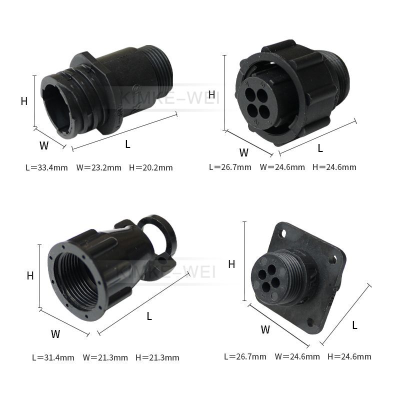 4 Pin/Way TE/AMP/TYCO CPC Series Circular Male Female Connector Plug ...