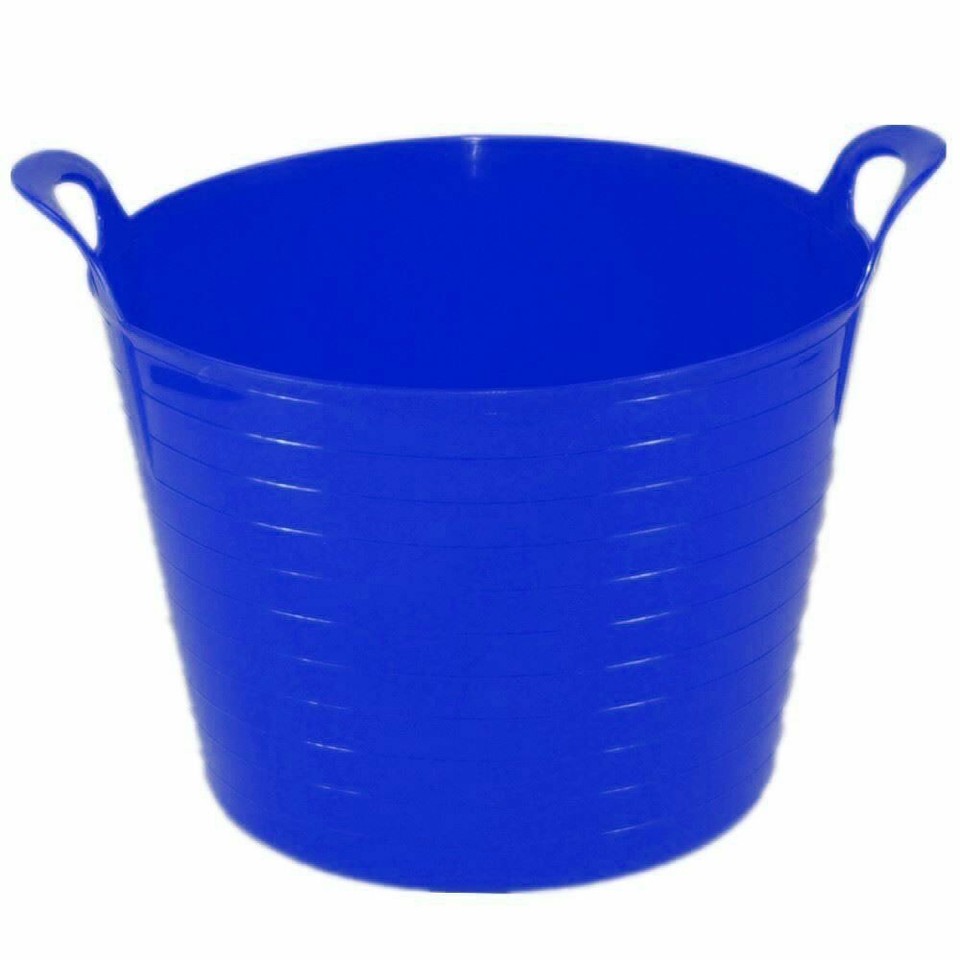 26L 42L 75L Flexi Tub Garden Bucket Plastic Flexible Trug Storage Feed ...