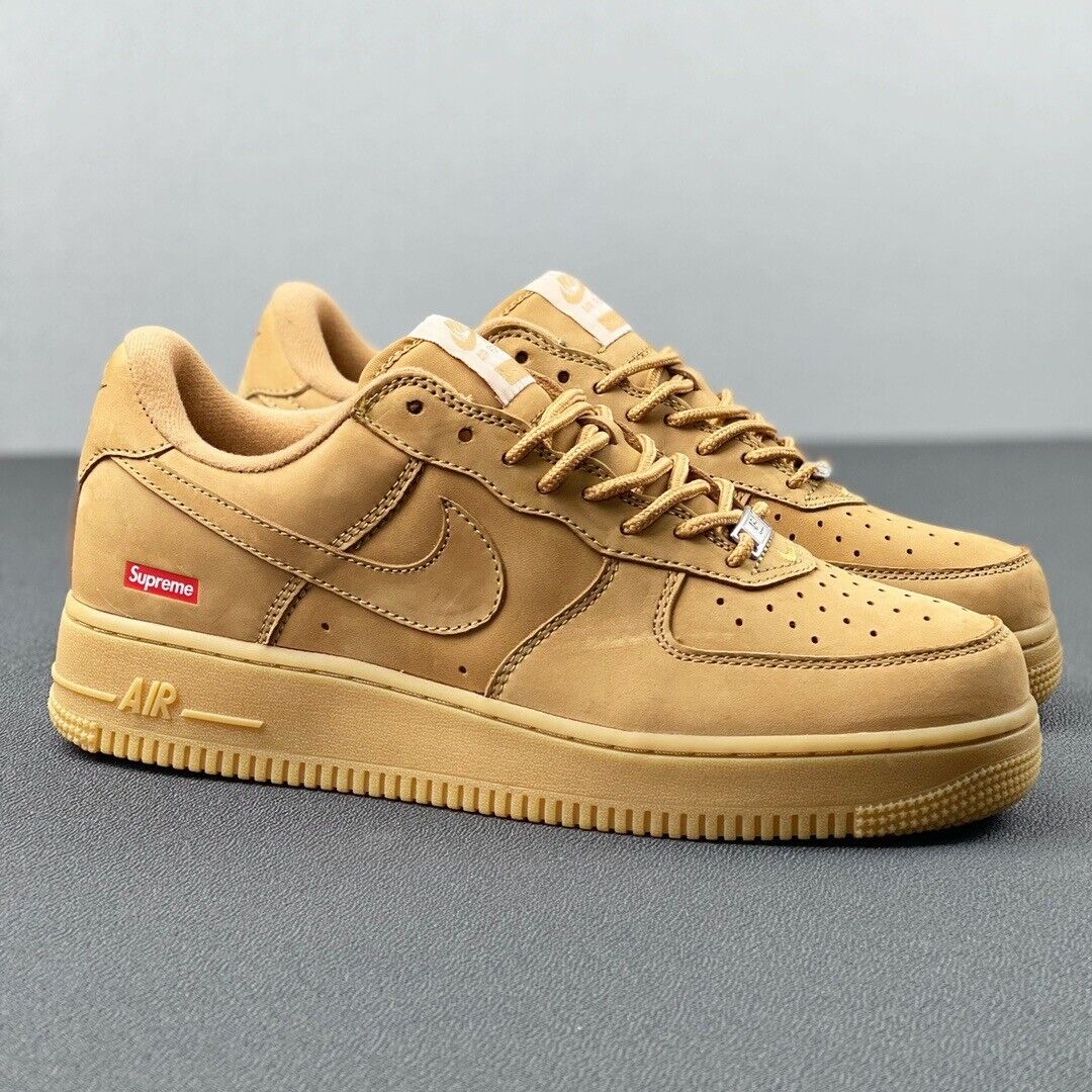 Nike Air Force 1 Low SP x Supreme Wheat Flax DN1555-200 | eBay Nike Air Force 1 Low SP x Supreme Wheat Flax DN1555-200 | eBay