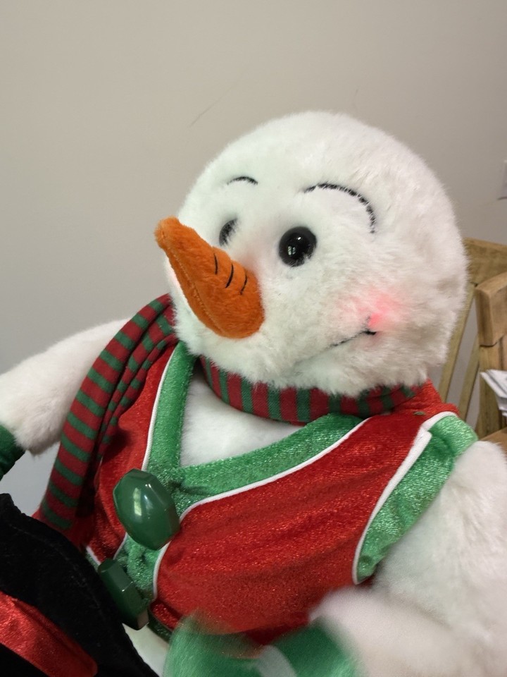 Vintage Gemmy Snow Miser Snowflake Spinning Singing Snowman Works ...