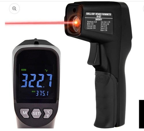 Gorilla Grip Infrared Digital Thermometer Gun, Food Tool Temp -50F ...