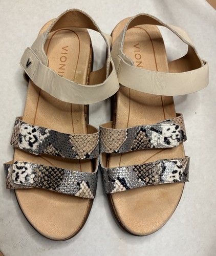 VIONIC WOMEN'S LEATHER SNAKE SKIN SANDALS US SZ 7 EU 38 192329331566| eBay