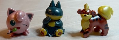 Pokemon 1.5" PVC Figure / Cake Topper - Jigglypuff, Munchlax, Growlithe ...