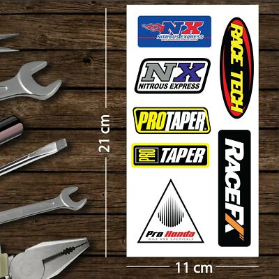 Assorted Motorcycle Bike Stickers Set Pack 08 Racing Decal | eBay Australia