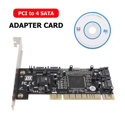 PCI to 32-bit 4 Port SATA 1.5Gbps Sil3114 Chipset RAID Card for Windows ...